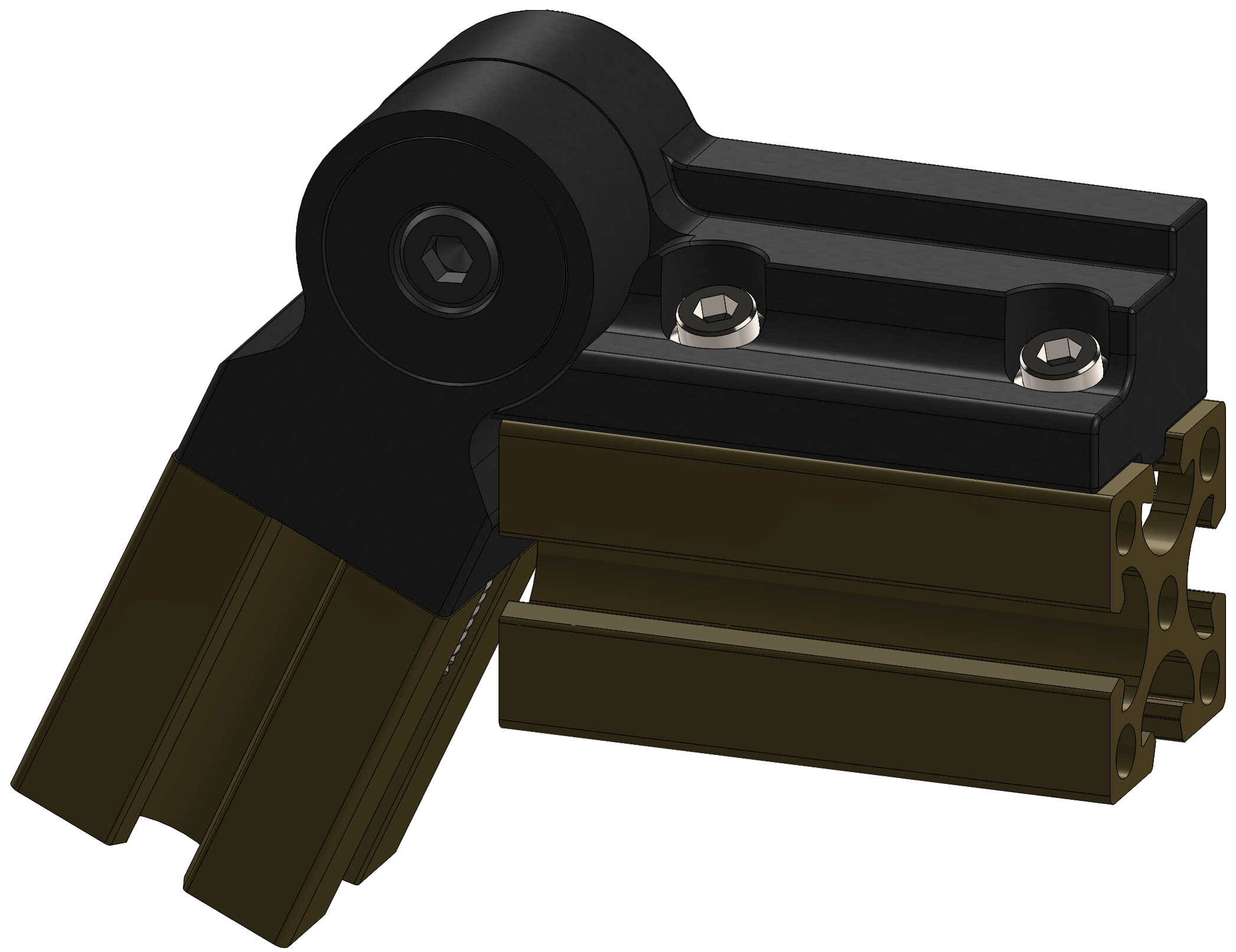 40mm Adjustable Angle Bracket Offset Profile to End Mount Kit